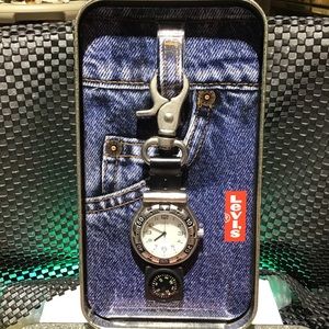 Levi's Accessories | Vintage Levis Clip On Silver Watch With Compass ...